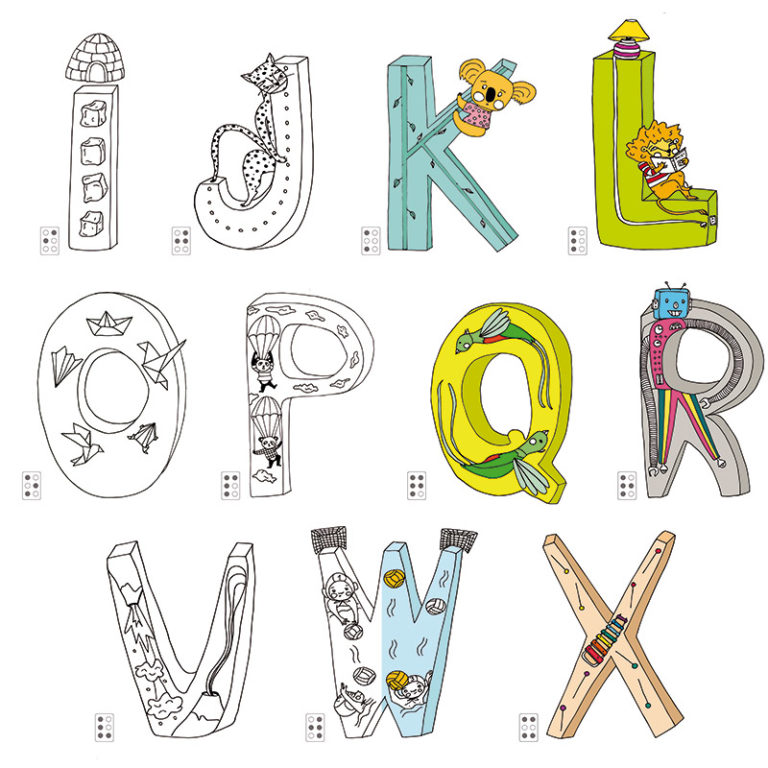 Mega ABC abecedario para colorear 3 idiomas - Pinta y Pinto